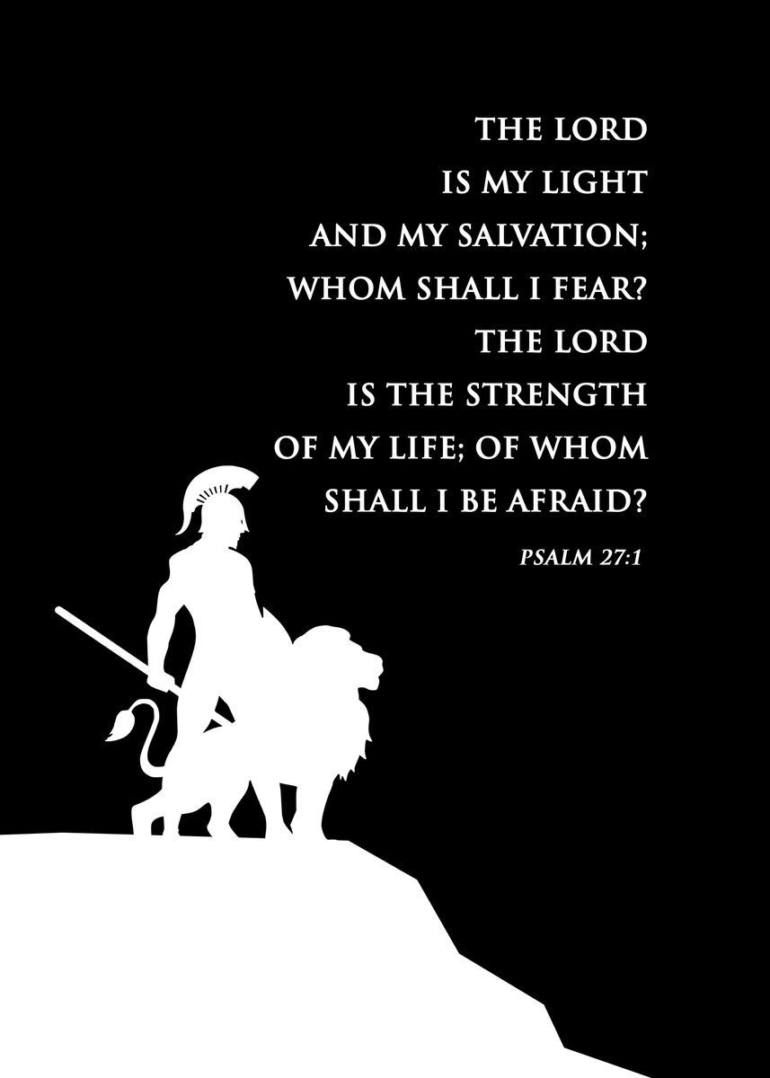'Psalm 27 1' Poster, picture, metal print, paint by ABConcepts | Displate