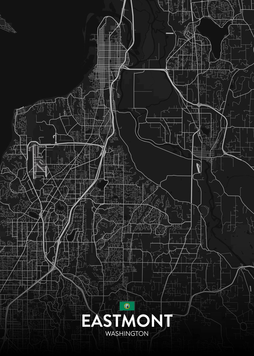 'Eastmont WA' Poster, picture, metal print, paint by IMR Designs | Displate