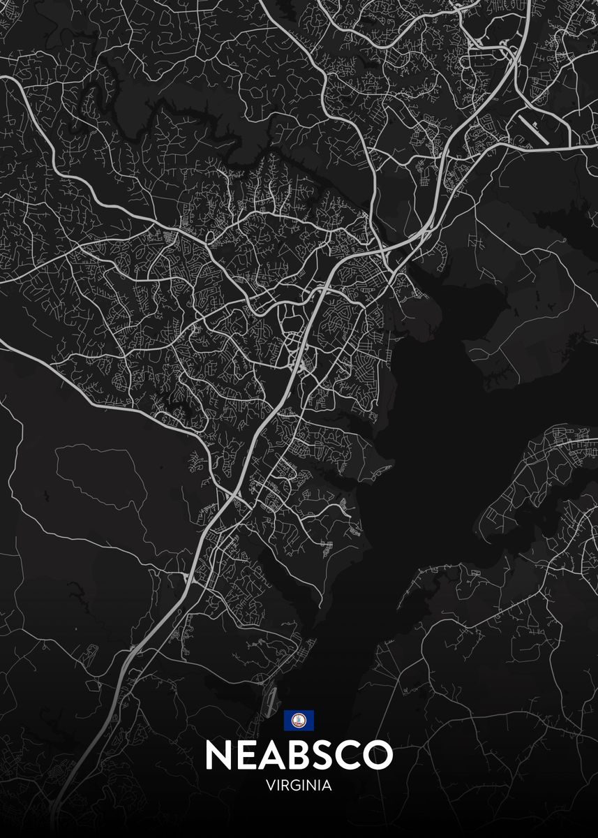 'Neabsco VA' Poster, picture, metal print, paint by IMR Designs | Displate