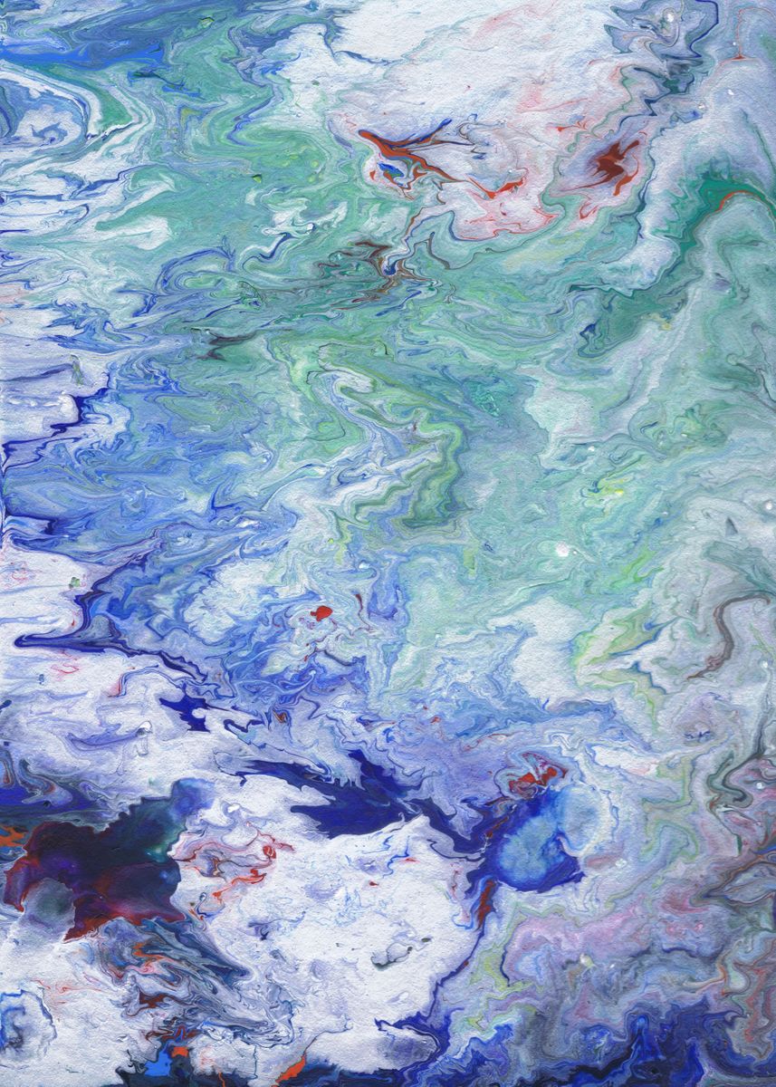 'Restful blue sleep' Poster, picture, metal print, paint by Karina J ...