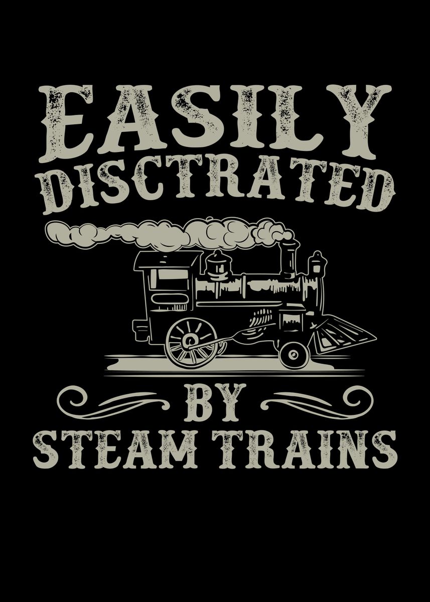 'Funny Railroad Graphic' Poster, picture, metal print, paint by ...