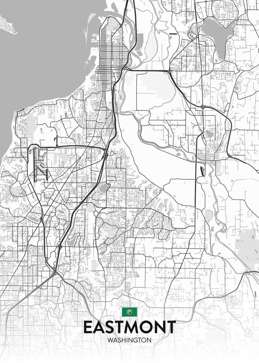 'Eastmont WA' Poster, picture, metal print, paint by IMR Designs | Displate