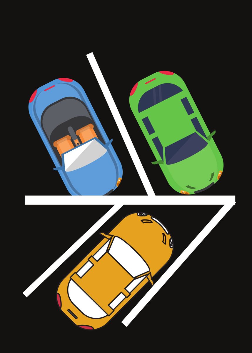 'Minimalist Car Decor 31' Poster by Oizy Production | Displate