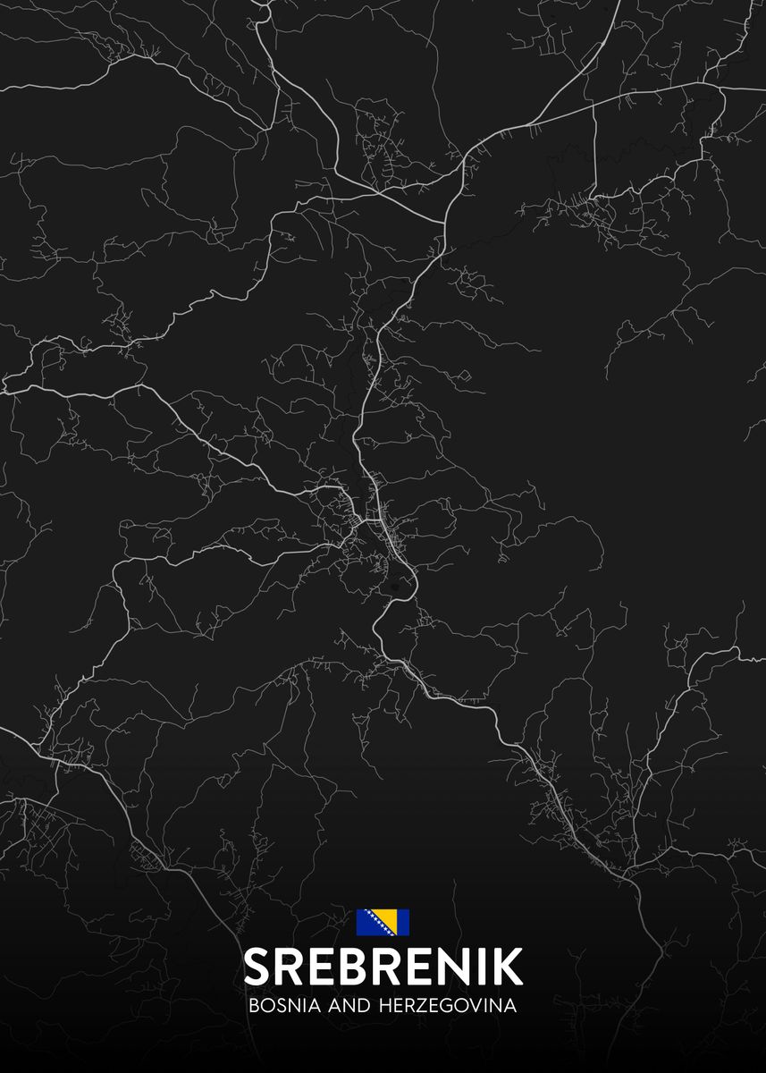 'Srebrenik BA' Poster, picture, metal print, paint by IMR Designs ...