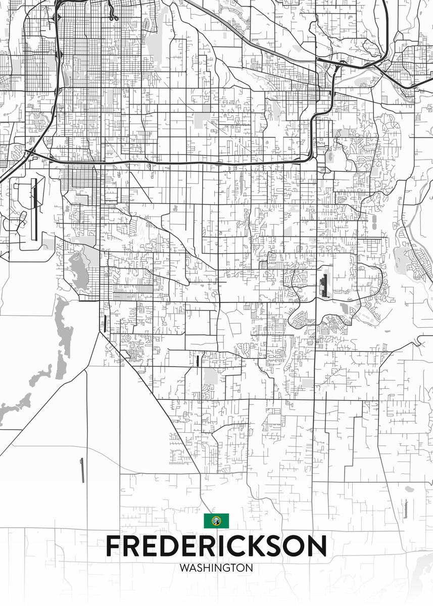 'Frederickson WA' Poster, picture, metal print, paint by IMR Designs ...