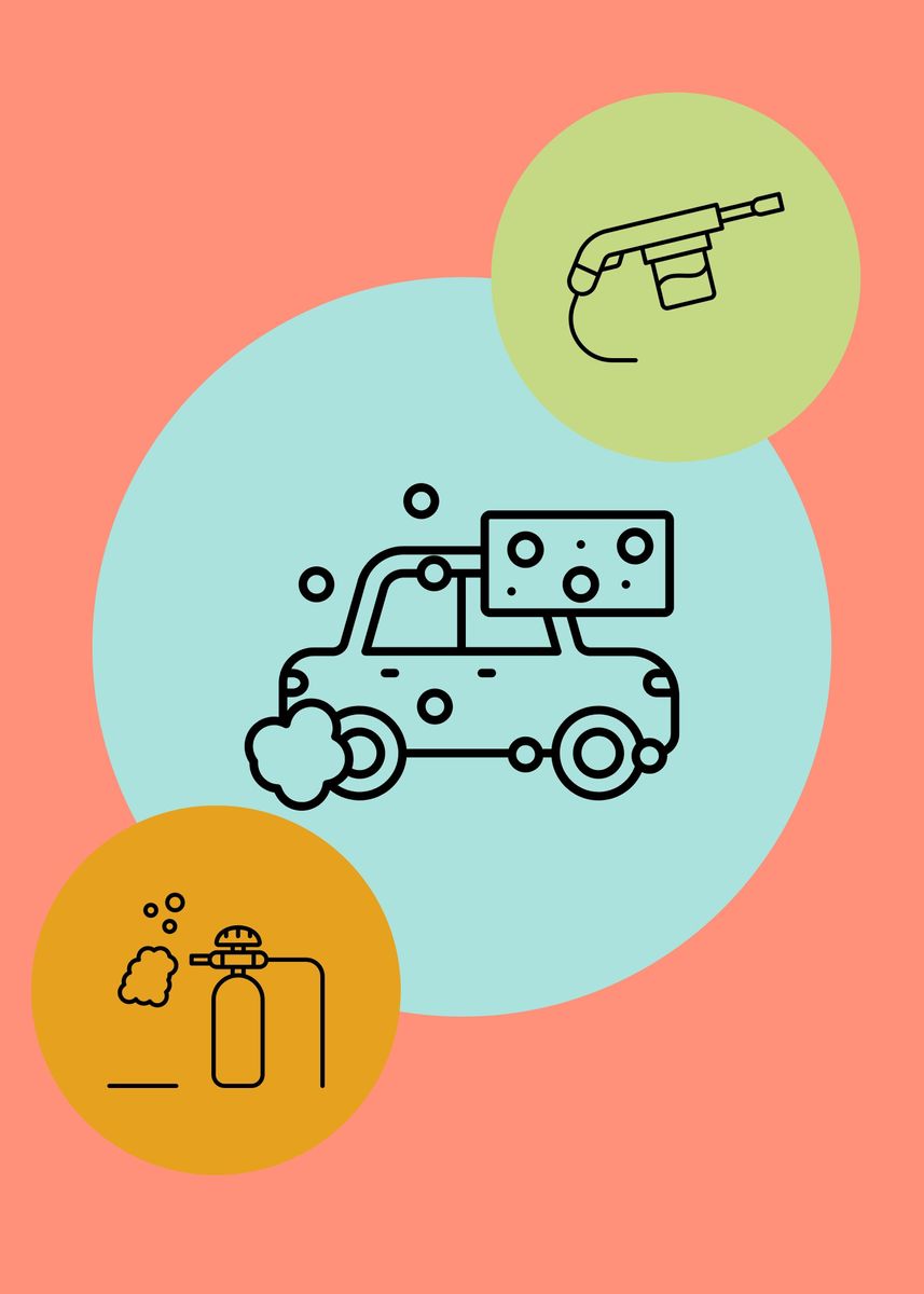 'Minimalist Car Decor 33' Poster, picture, metal print, paint by Oizy ...