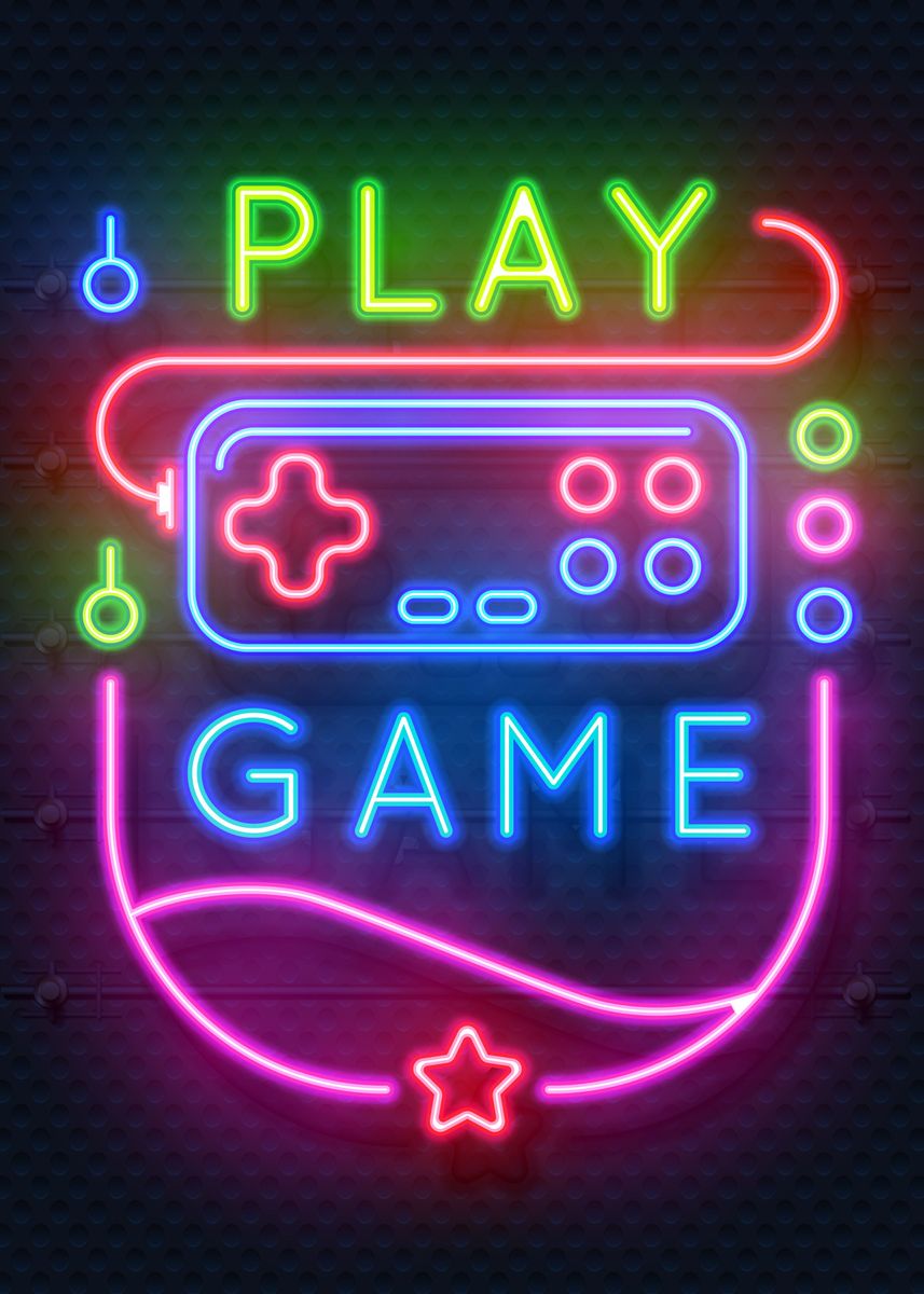 'Play Game' Poster by Illustration Guy | Displate