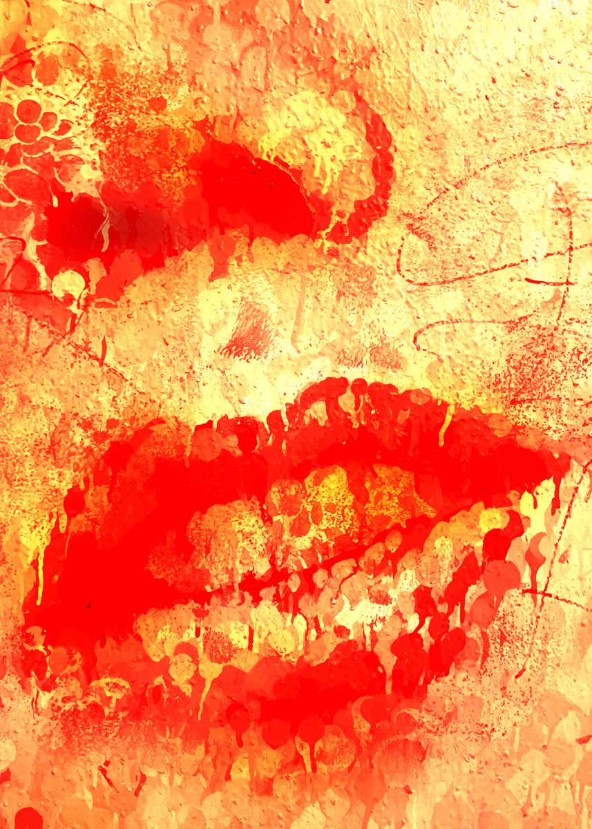 'Kissing ' Poster by Art Day Creative | Displate