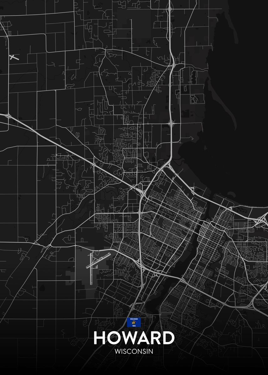 'Howard WI' Poster, picture, metal print, paint by IMR Designs | Displate