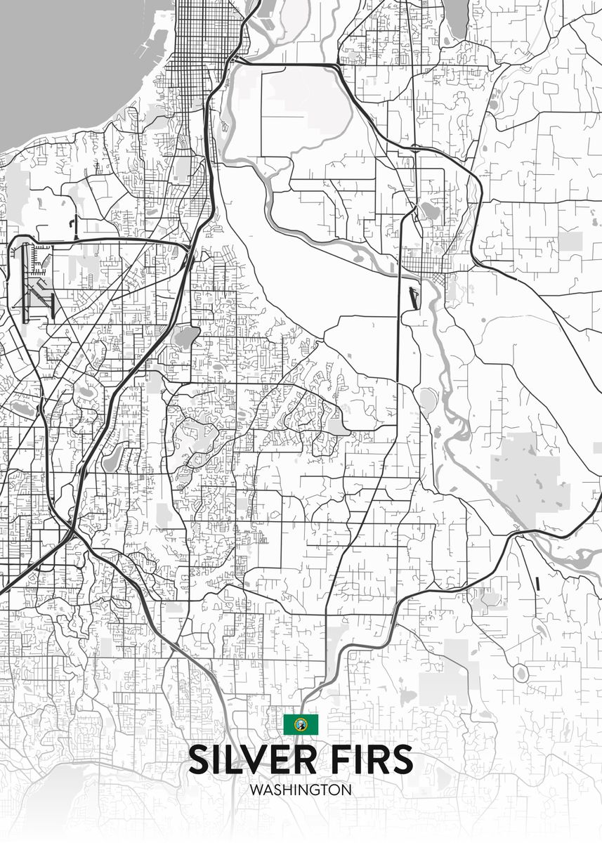 'Silver Firs WA' Poster, picture, metal print, paint by IMR Designs ...