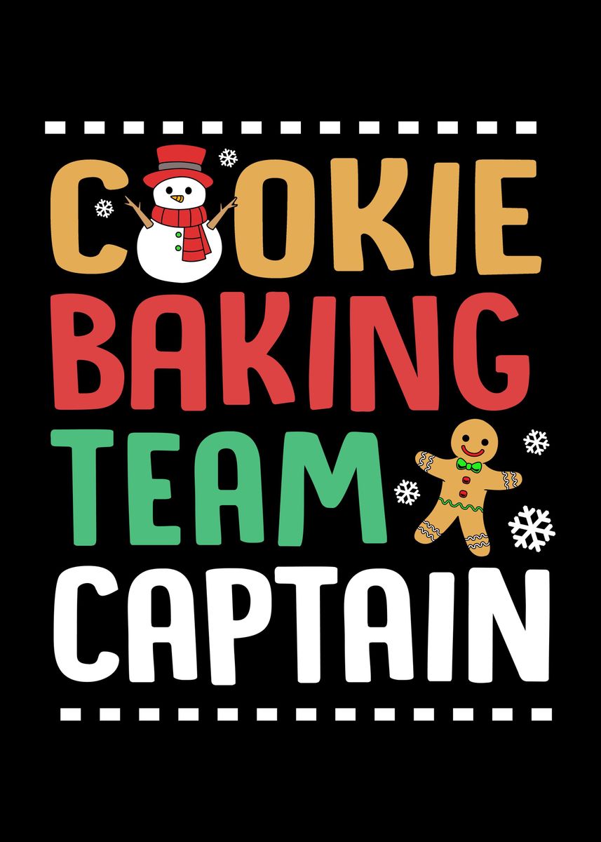 'Cookie Team Captain' Poster by FunnyGifts | Displate