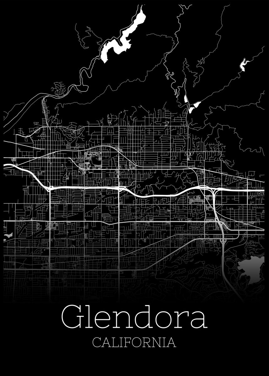 'Glendora California' Poster by RelDesign | Displate