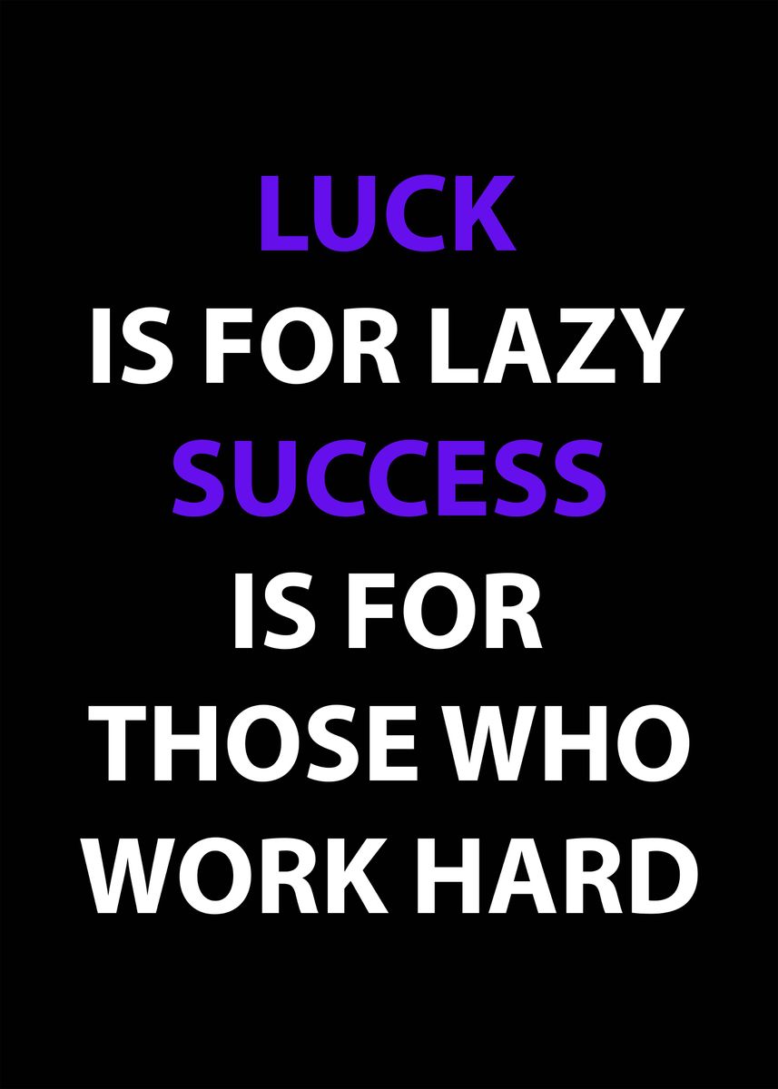 'Luck and Success' Poster, picture, metal print, paint by ...