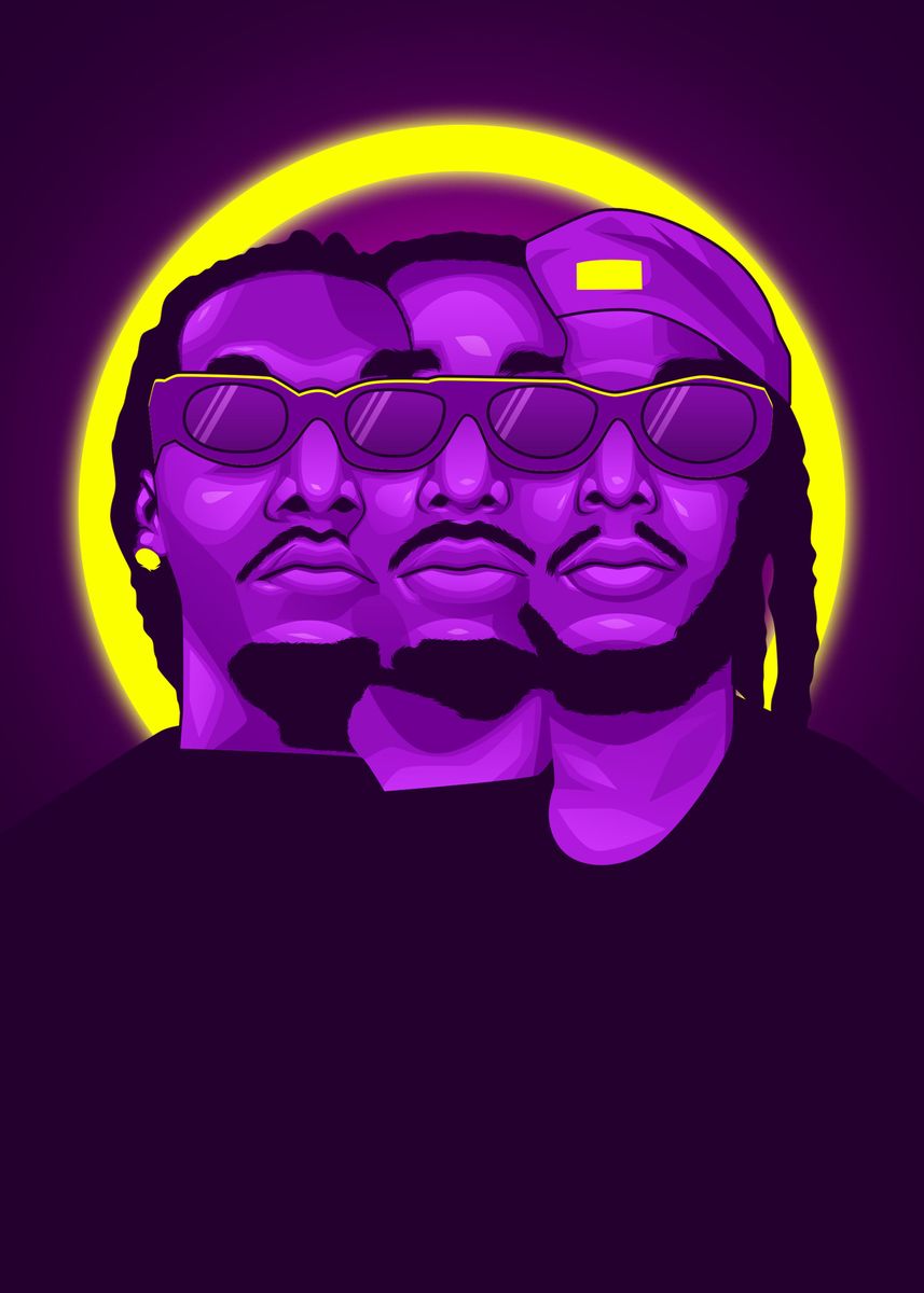 'Migos Music Group' Poster, picture, metal print, paint by Colorize ...