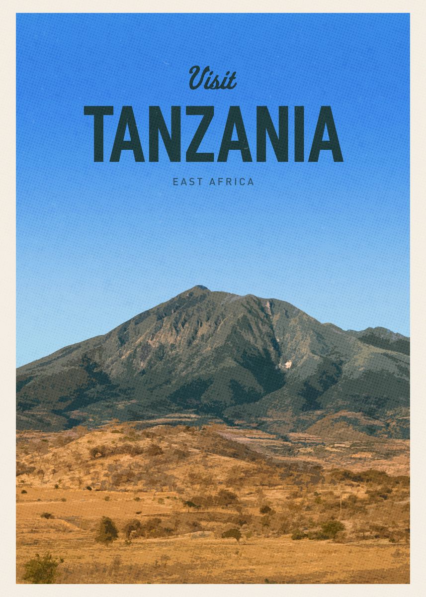 'Visit Tanzania' Poster by Mercury Club | Displate