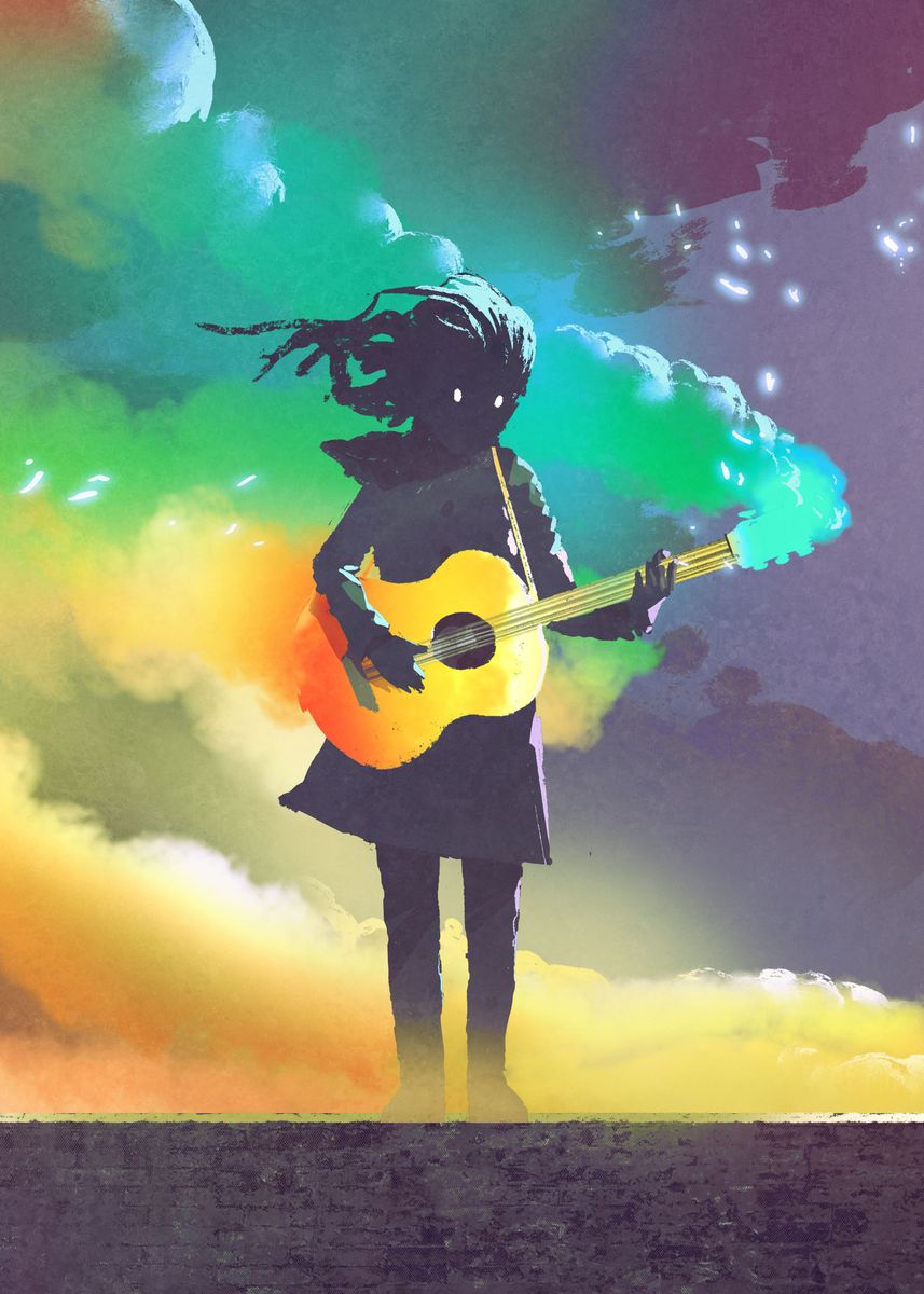 'The Power of Music' Poster, picture, metal print, paint by Stephen ...