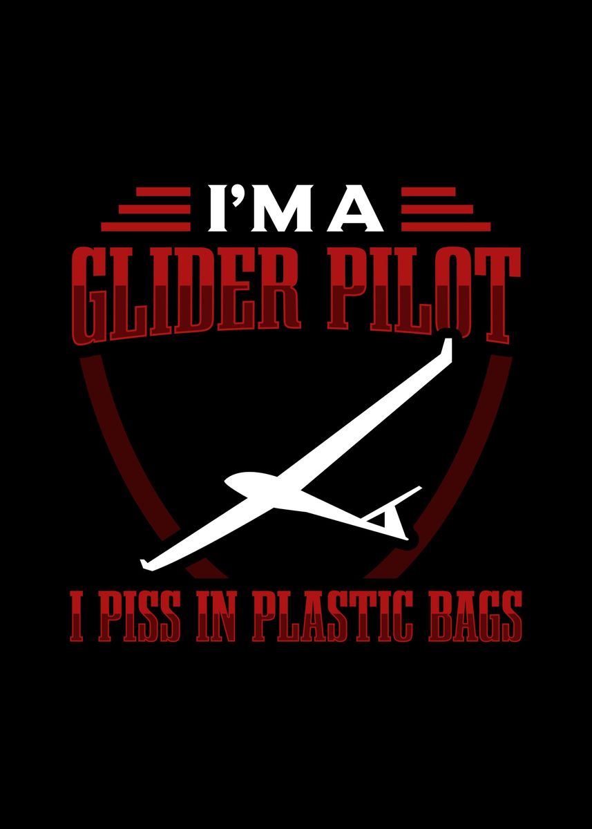 'Funny Gliding Quotes Gifts' Poster, picture, metal print, paint by TW ...