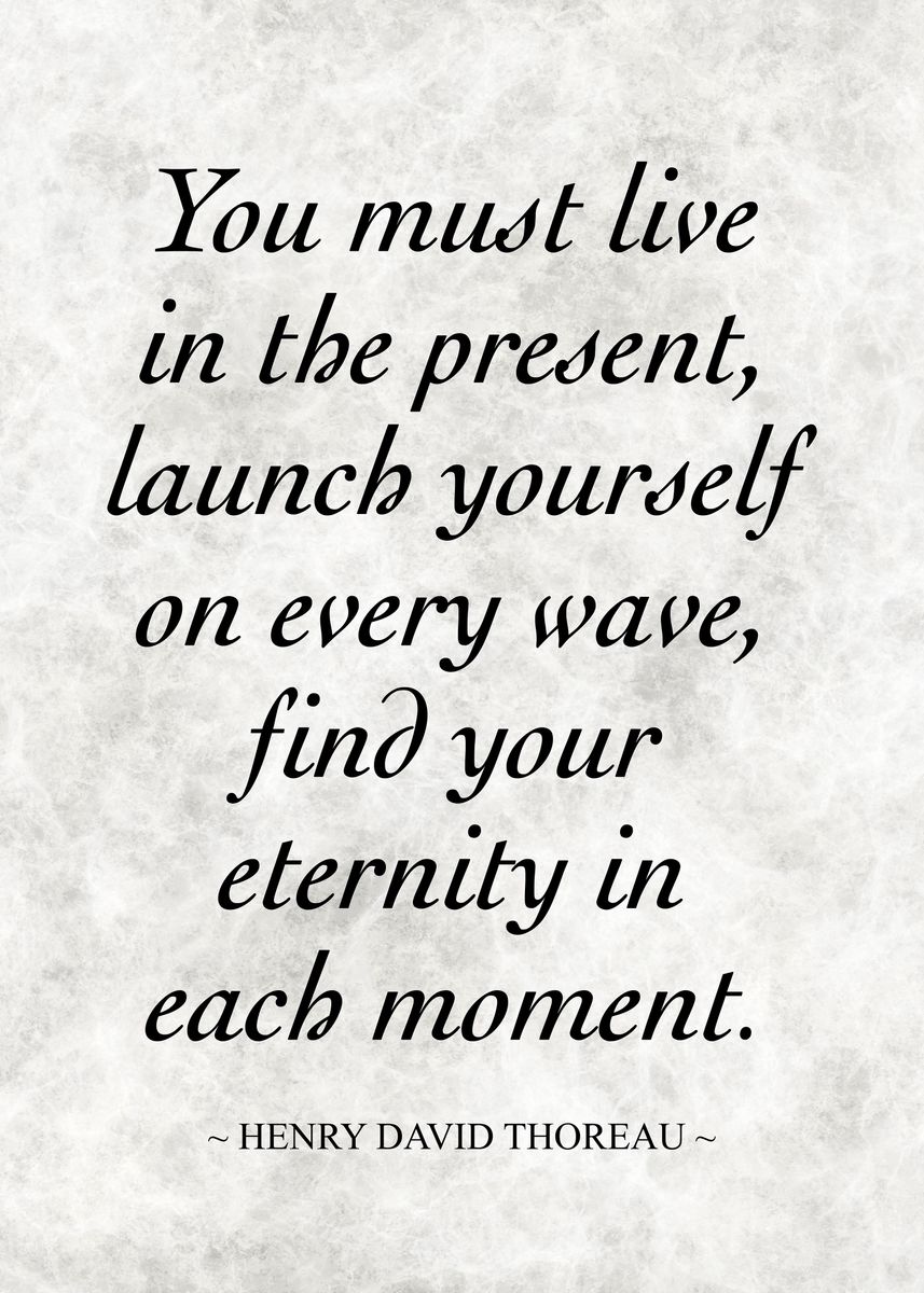 'Henry David Thoreau Quote' Poster, picture, metal print, paint by ...