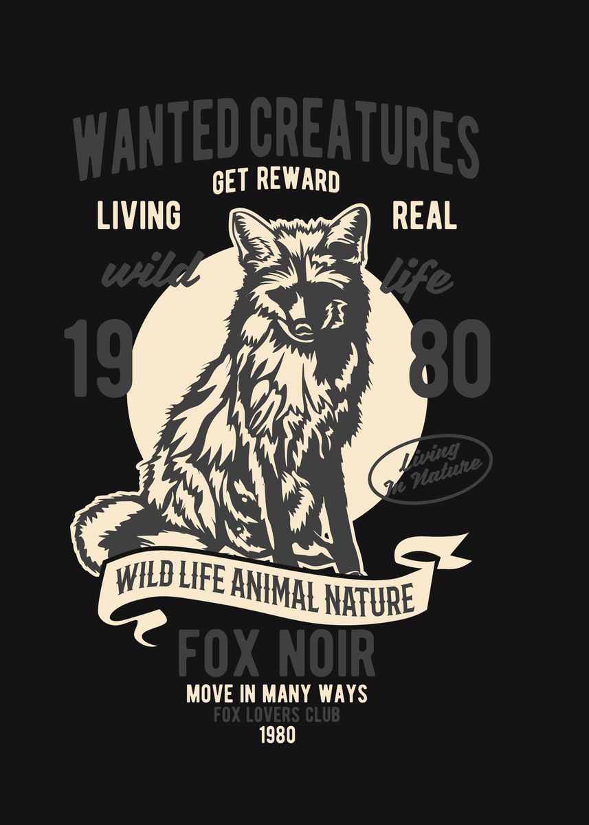 'Wanted Creatures' Poster, picture, metal print, paint by Swagrid ...