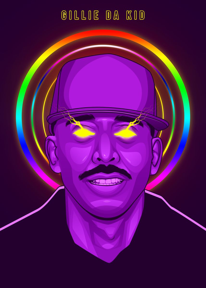 'Gillie Da Kid' Poster, picture, metal print, paint by Remang Remang ...