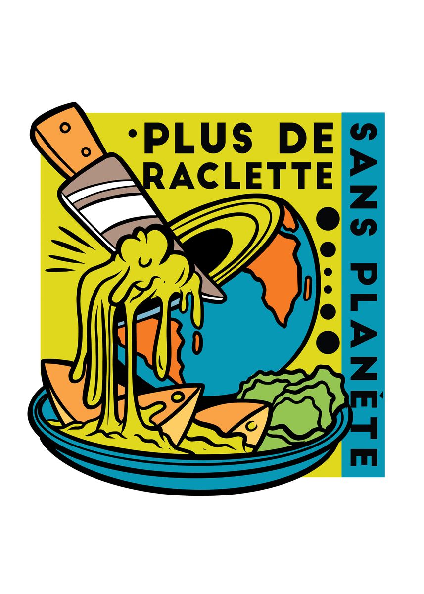'Earth raclette ' Poster by Simon Darren | Displate