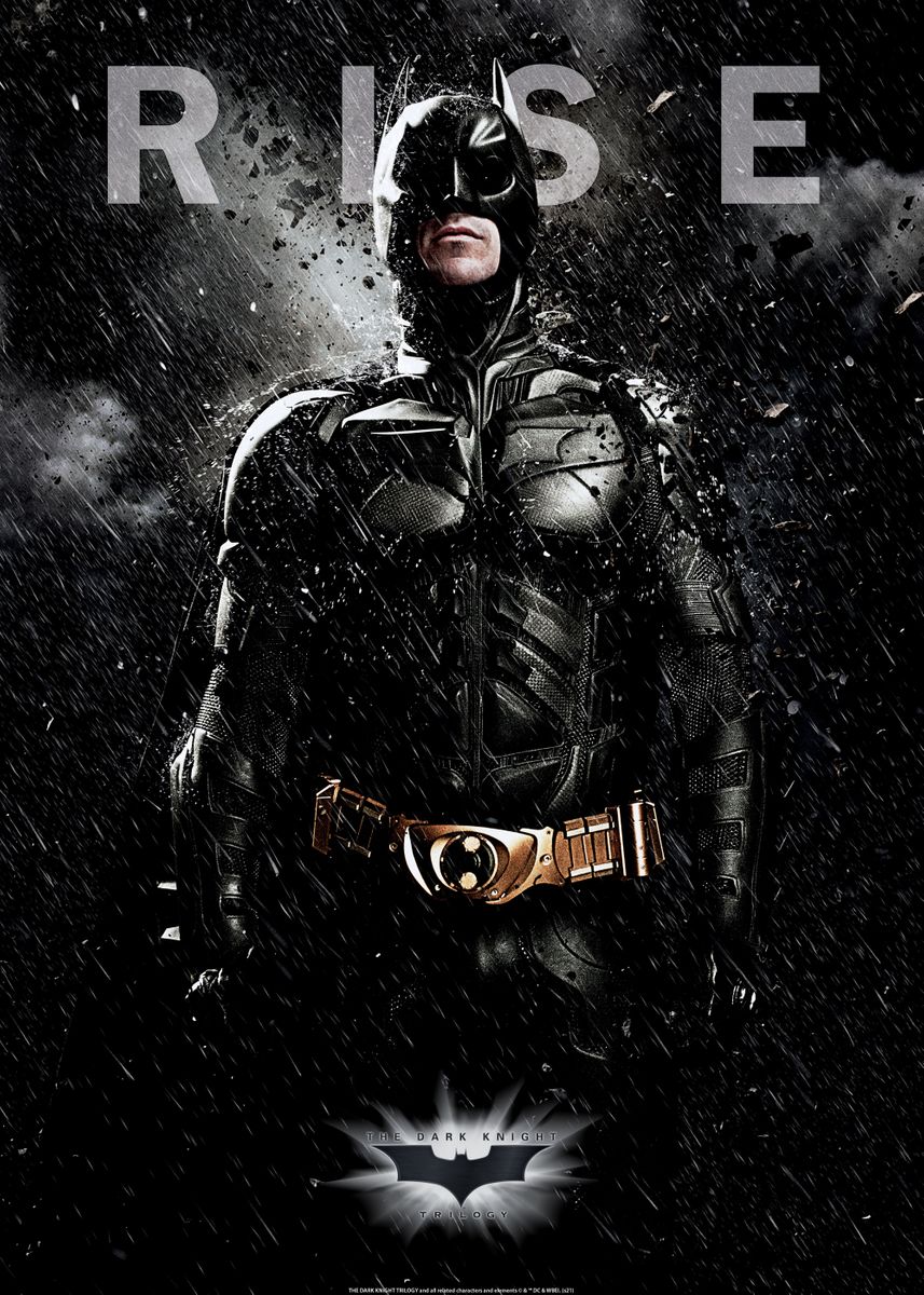 'Rise Batman' Poster, picture, metal print, paint by DC Comics | Displate