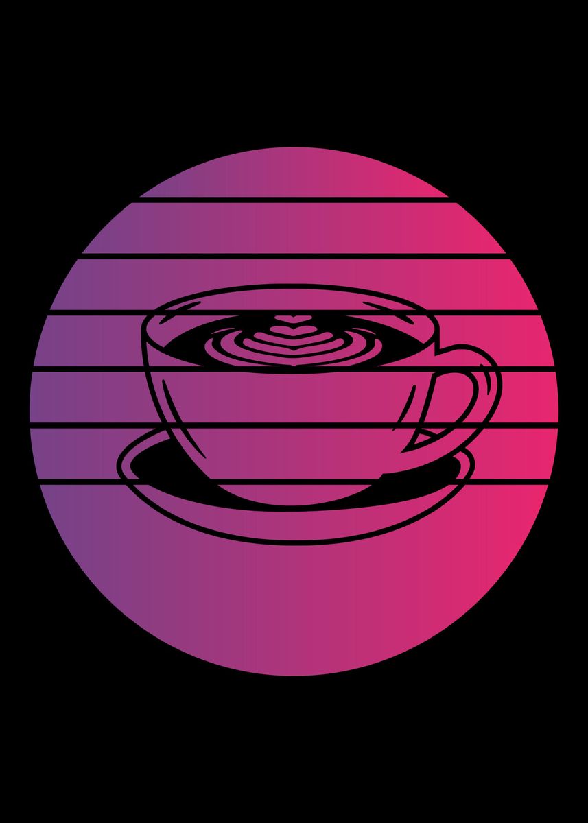 'Coffee Retro Vintage' Poster by royalsigns | Displate