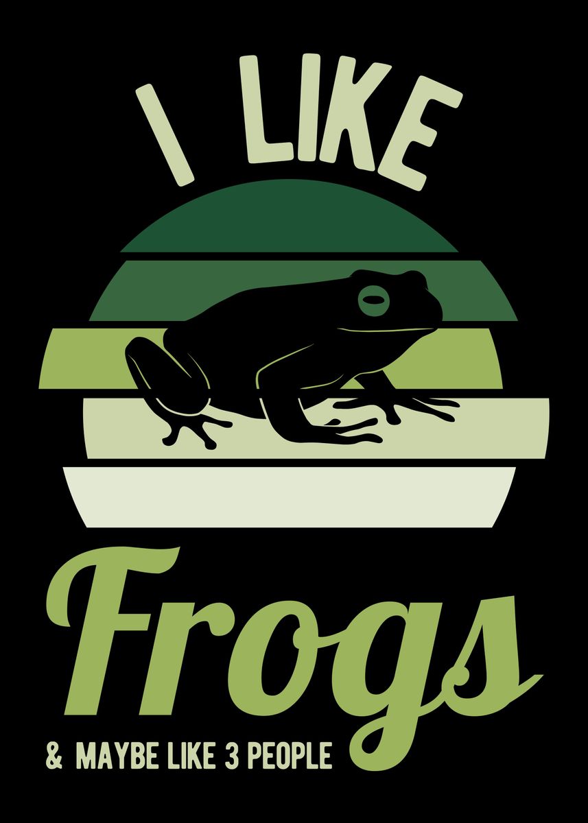 'Funny Frog Lover' Poster by Visualz | Displate