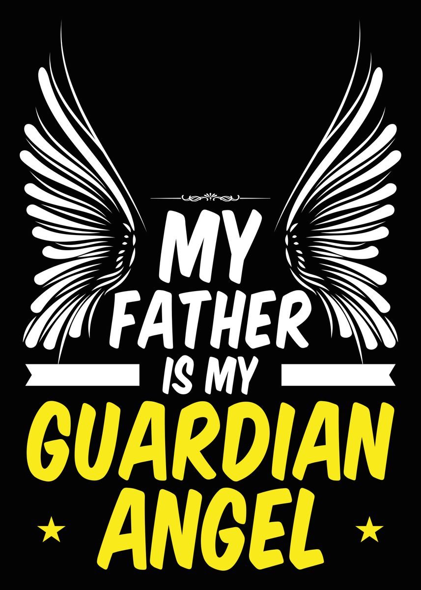 'My father is my guardian' Poster, picture, metal print, paint by ...