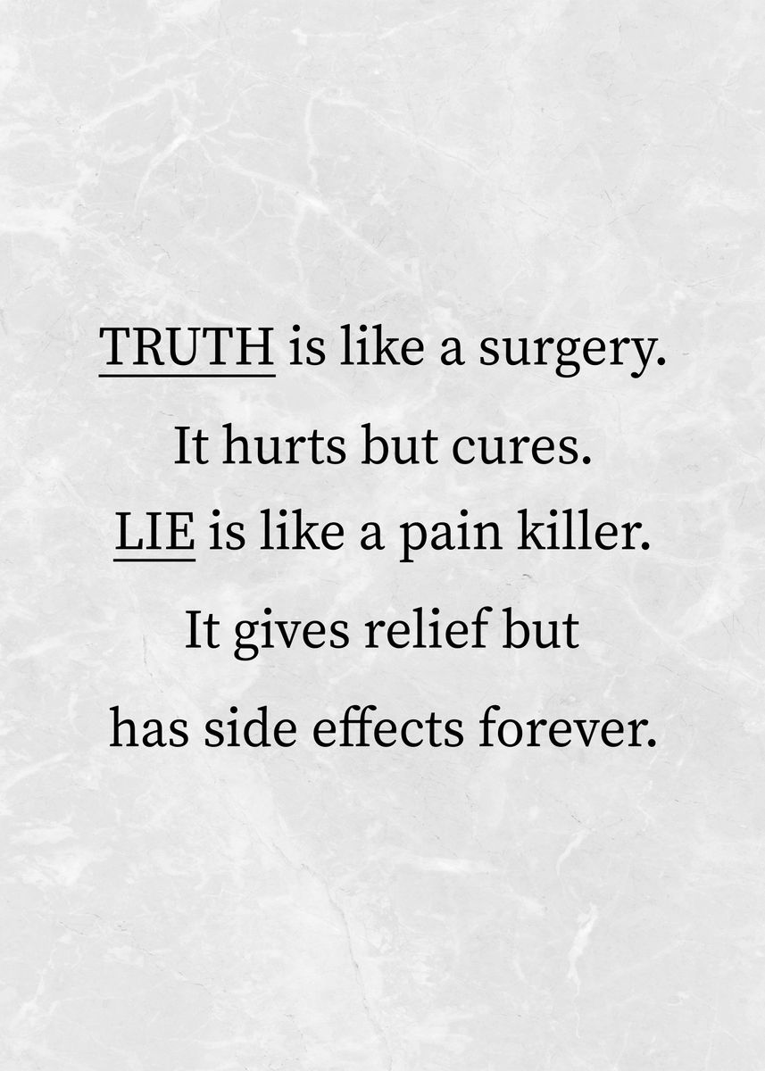 'Truth' Poster, picture, metal print, paint by Neon Moon | Displate