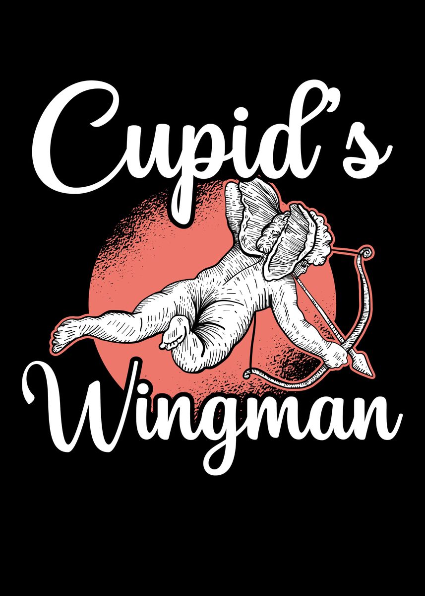 'Cupids Wingman' Poster, picture, metal print, paint by NAO | Displate
