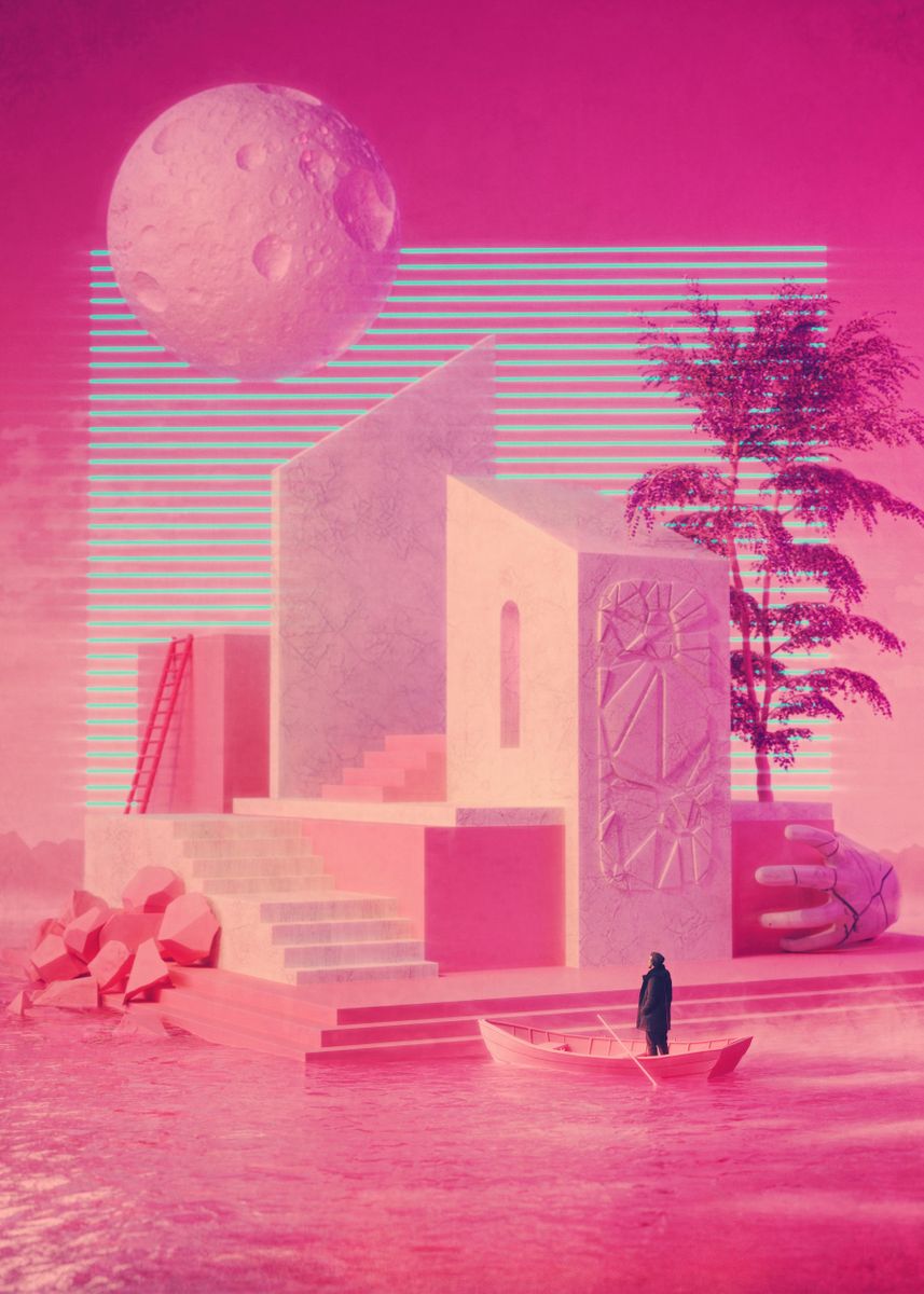 'Pink Limbo' Poster by Shørsh | Displate