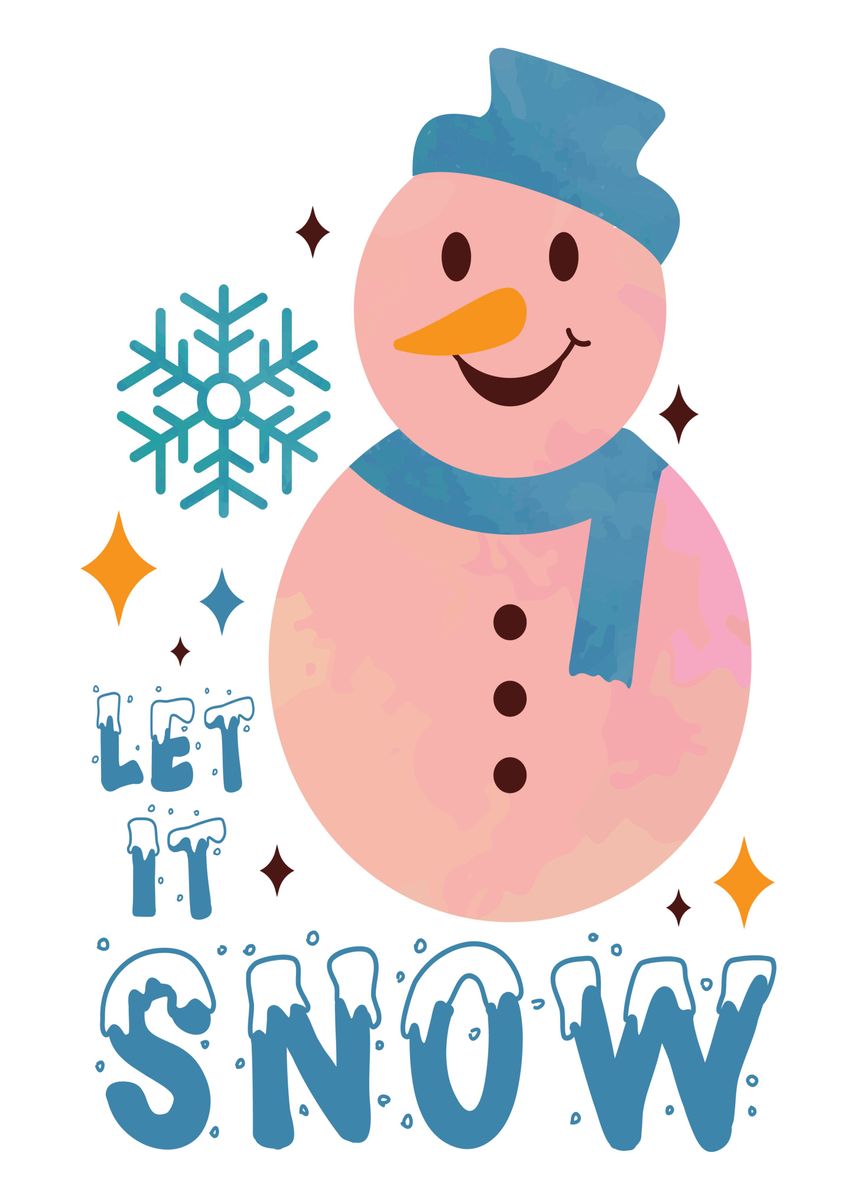 'Snowman' Poster by Valentin Tincau | Displate