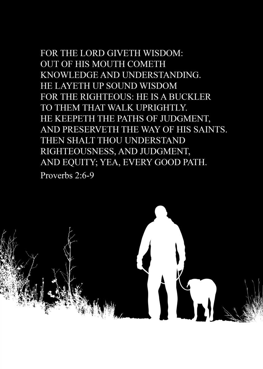 'Proverbs 2 6 9' Poster by ABConcepts | Displate