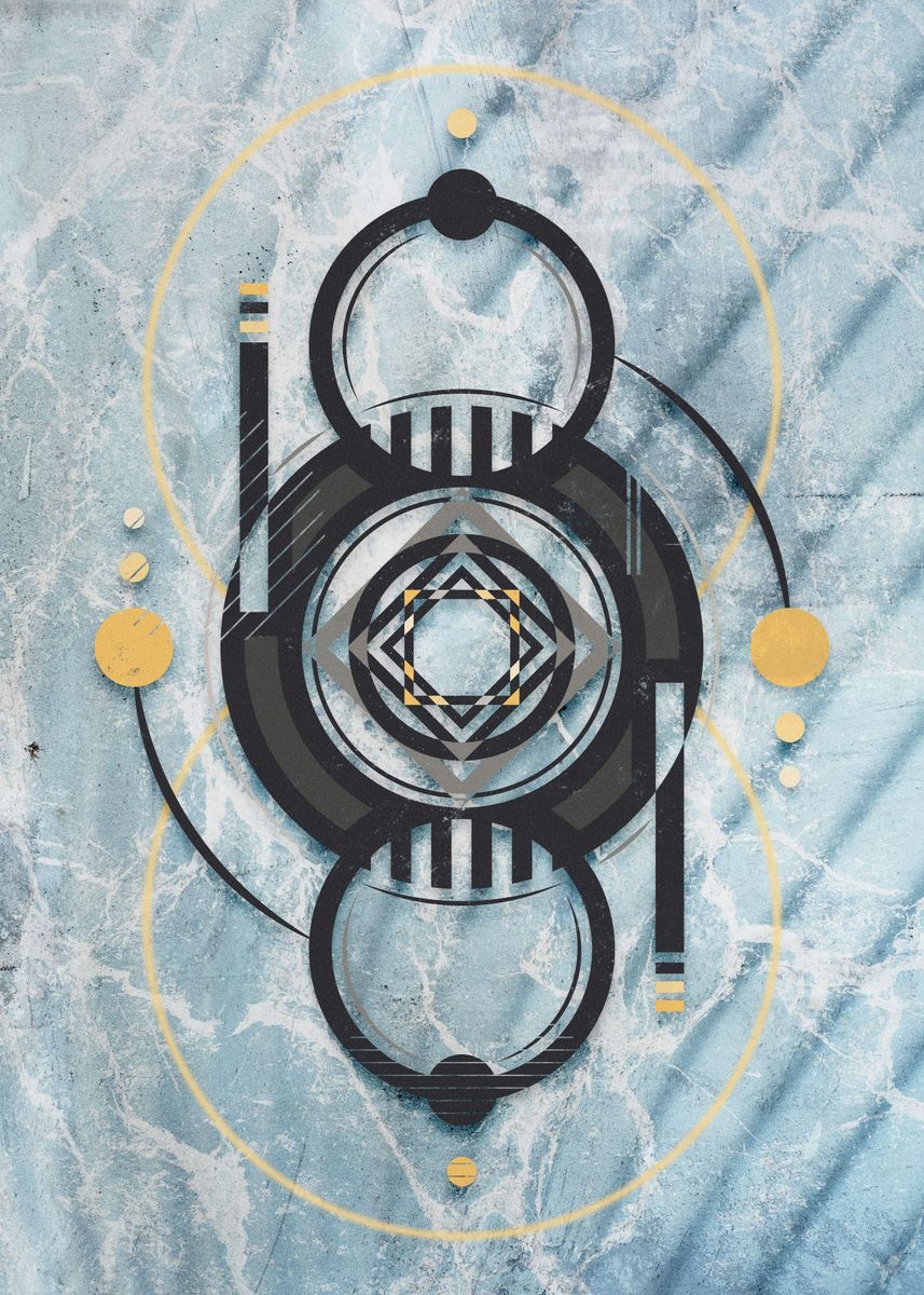 'Duality' Poster, picture, metal print, paint by Vanuko | Displate