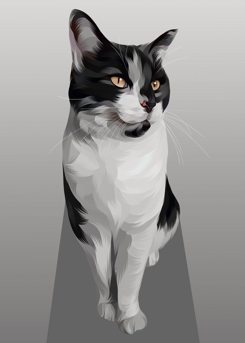 'Cat 7' Poster by Muh Aslan | Displate