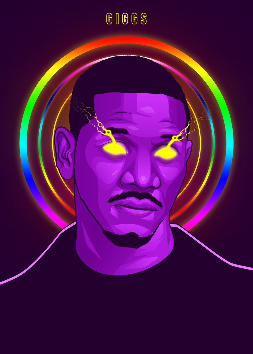 'Giggs Rapper Art' Poster, picture, metal print, paint by Remang Remang ...