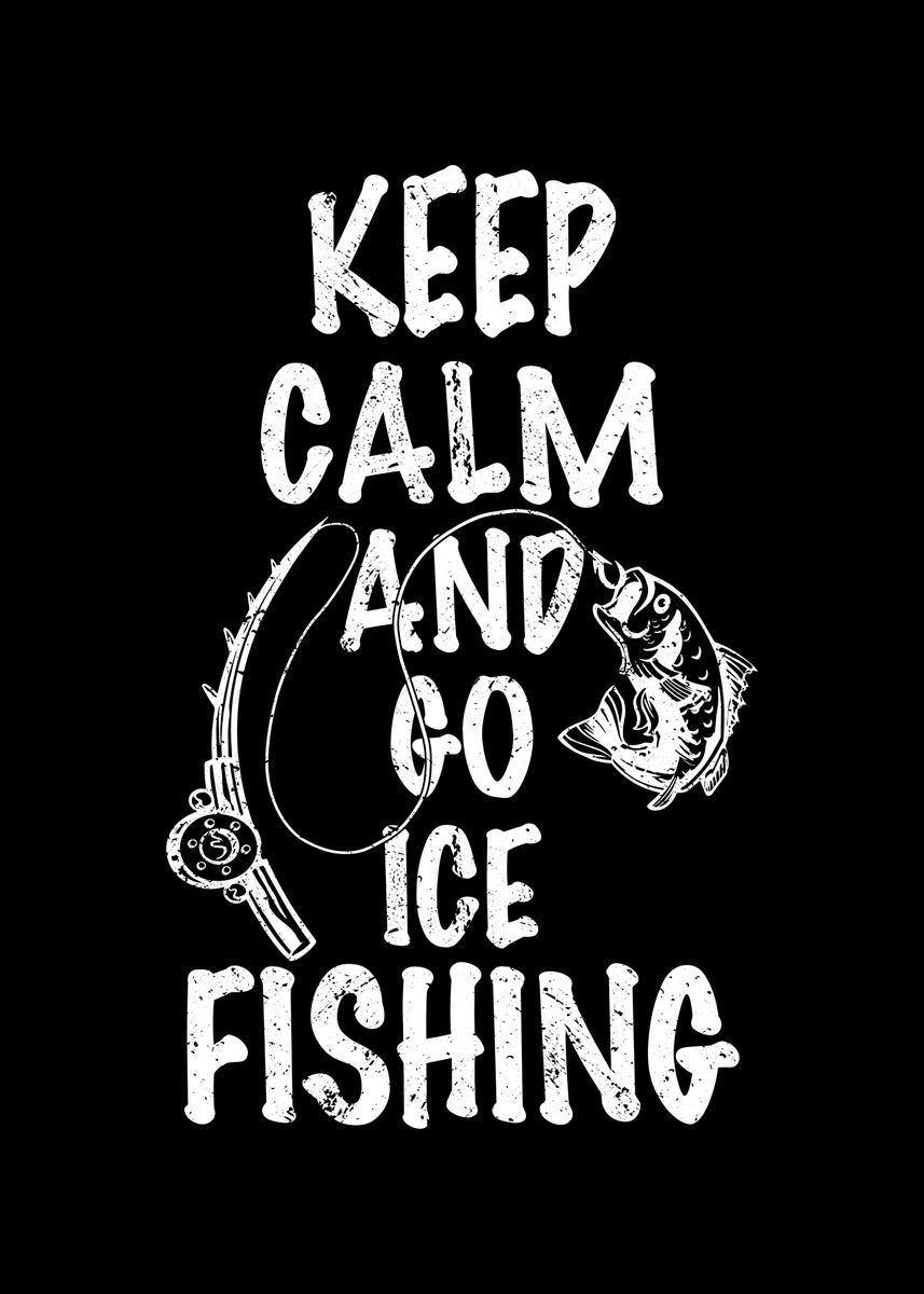 'Keep calm and go ice' Poster by Lukes Pixel Studio | Displate