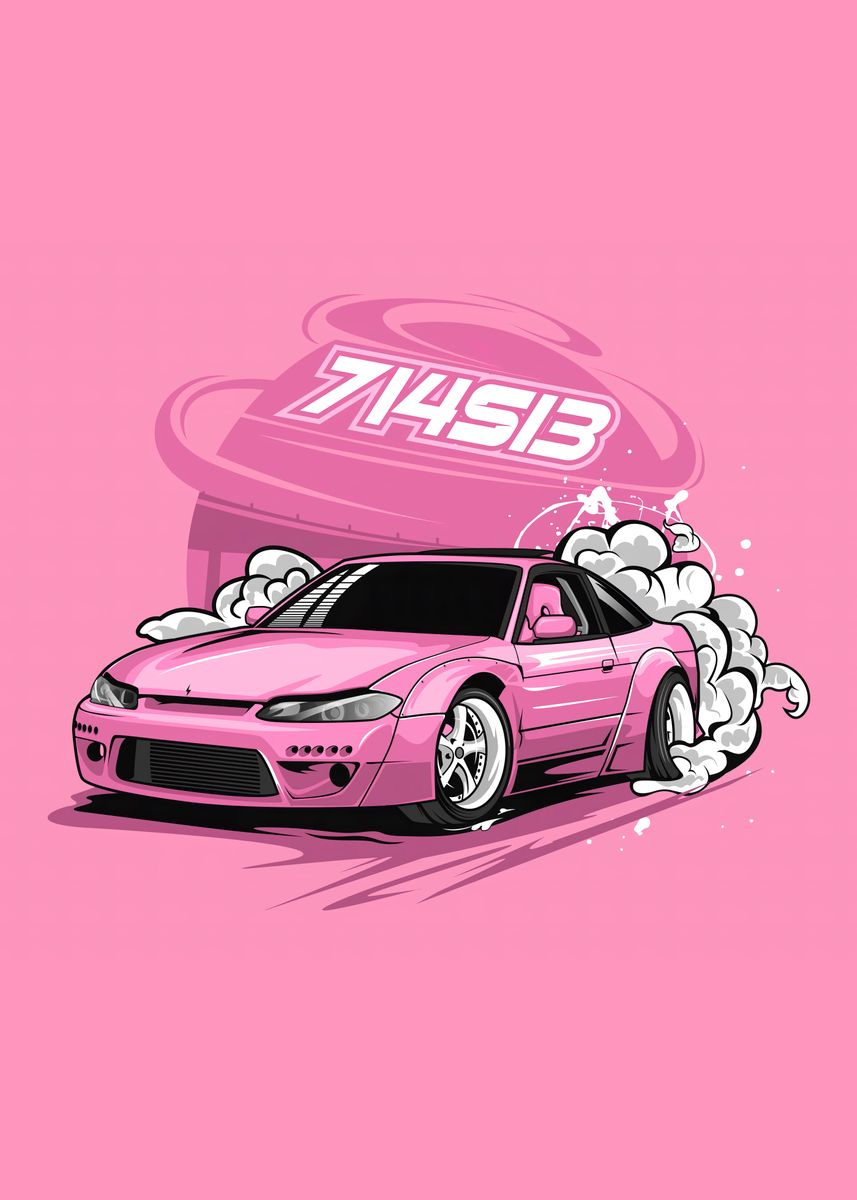 'nissan S13' Poster, picture, metal print, paint by Faissal Thomas ...