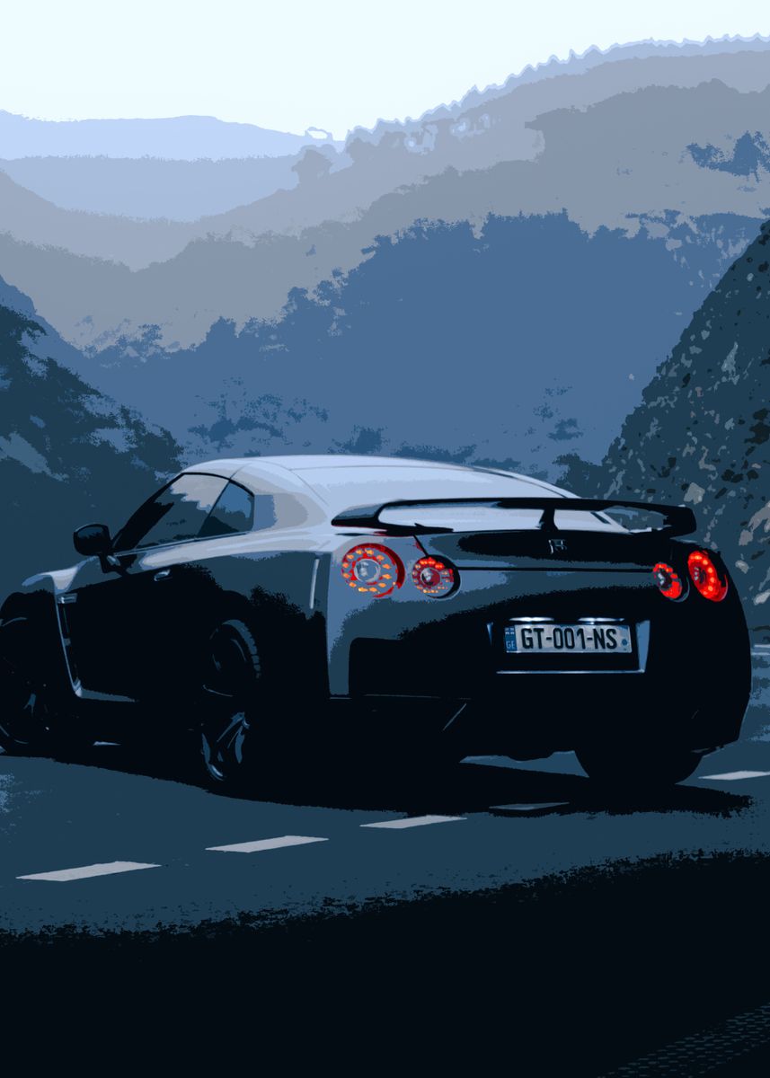 'Skyline GT Car' Poster, picture, metal print, paint by Motivation ...