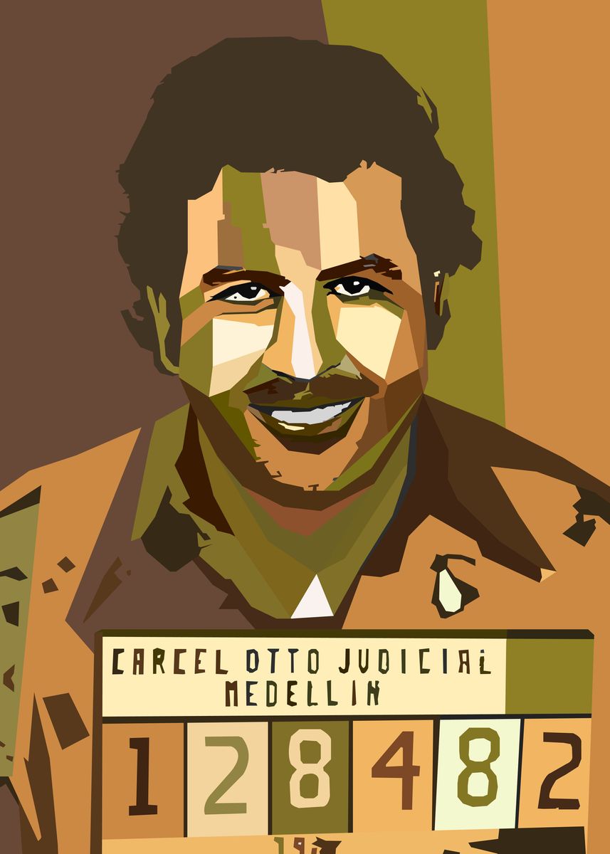 'Pablo Escobar' Poster, picture, metal print, paint by Dinh Thi Oanh ...