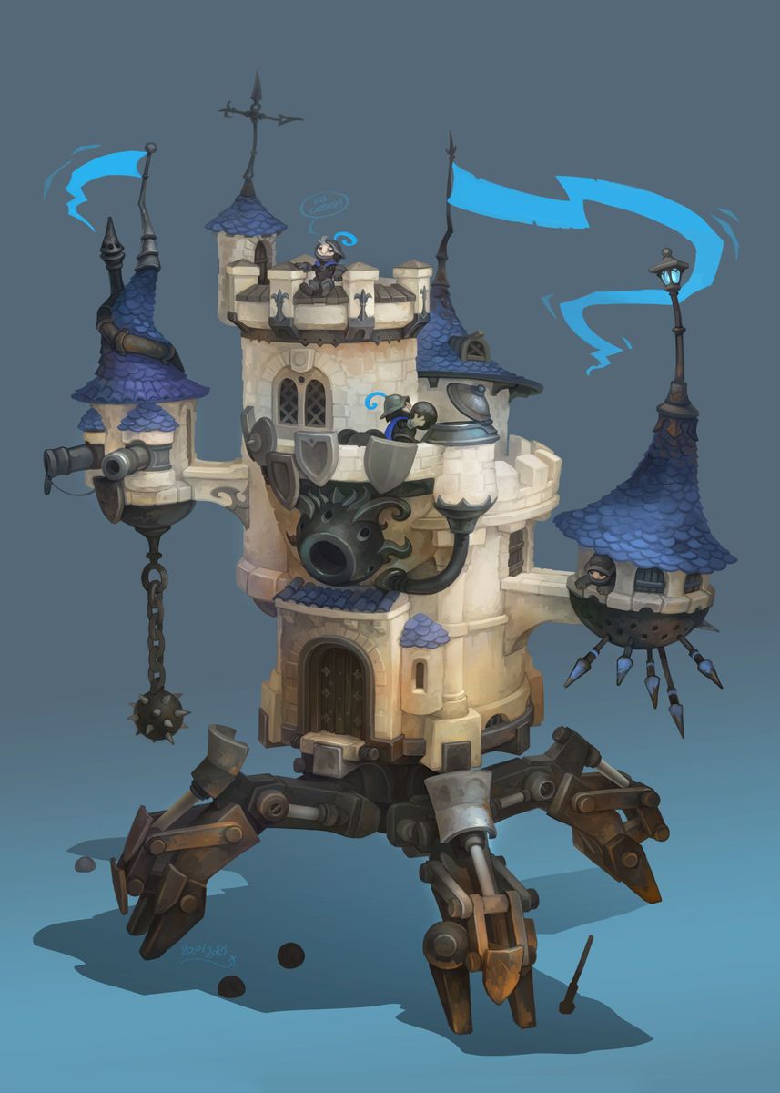 'Fort Walker' Poster, picture, metal print, paint by Xukc | Displate