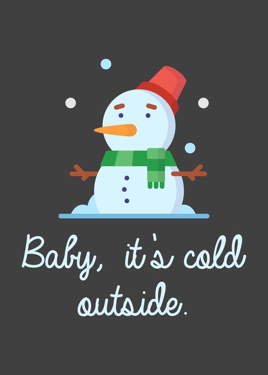 'Winter Snow Christmas' Poster, picture, metal print, paint by ...