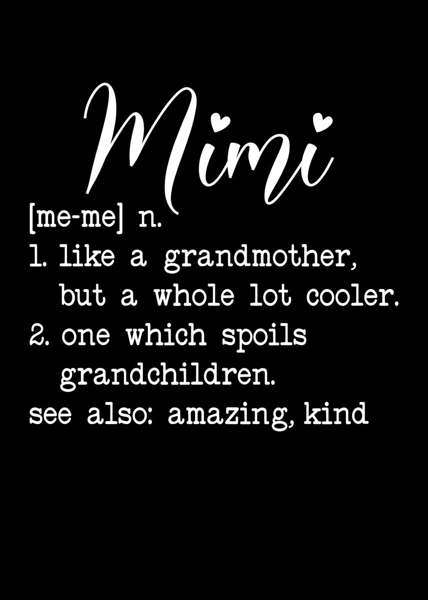 'Funny Mimi Gift' Poster, picture, metal print, paint by Andrea ...