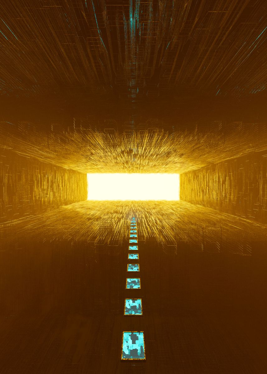 'Into The Light' Poster, picture, metal print, paint by muhammad ...