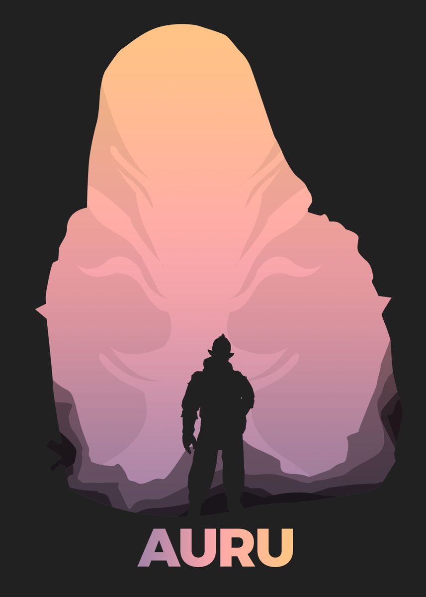 'Auru' Poster, picture, metal print, paint by Facet Bengkok | Displate