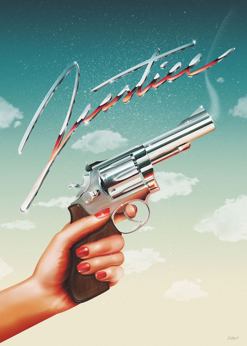 'Justice' Poster, picture, metal print, paint by Dear Bill | Displate