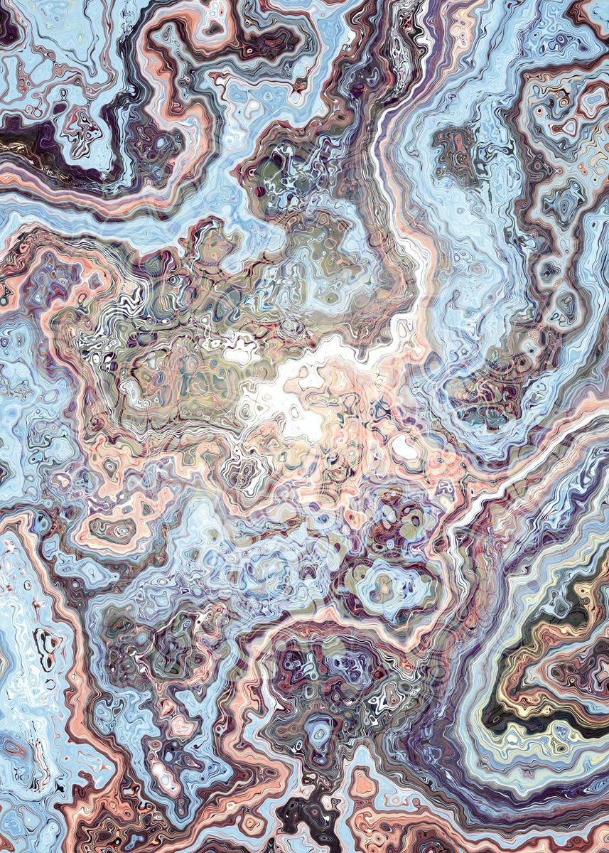 'Marble Ink Texture 13' Poster by Aloke Design | Displate