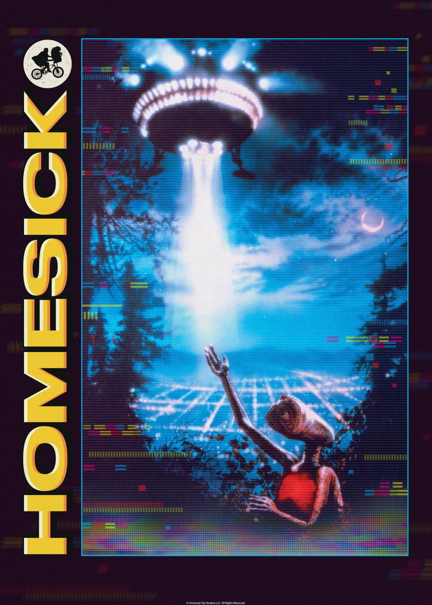 'Homesick' Poster, picture, metal print, paint by E.T. | Displate