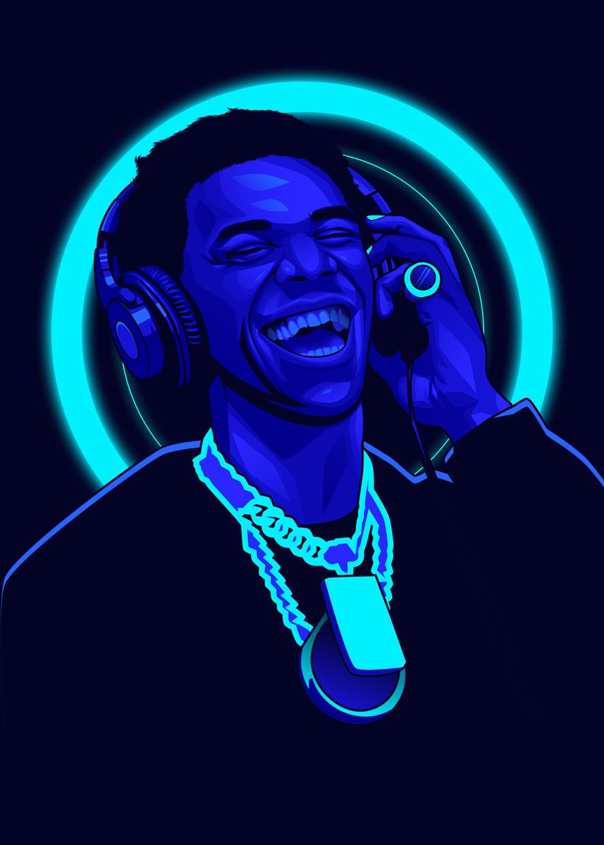 'A Boogie wit da Hoodie' Poster, picture, metal print, paint by Remang ...